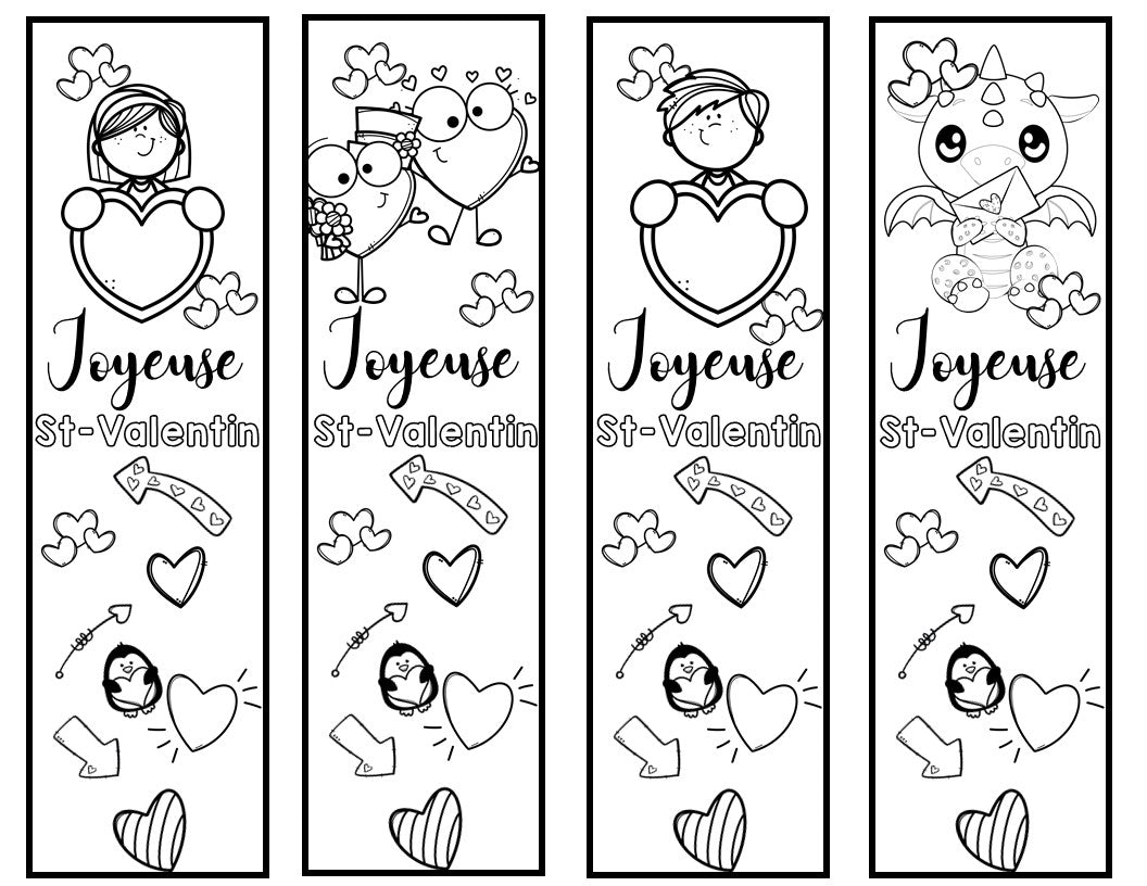 Signets à colorier pour élèves | Madame Soleil