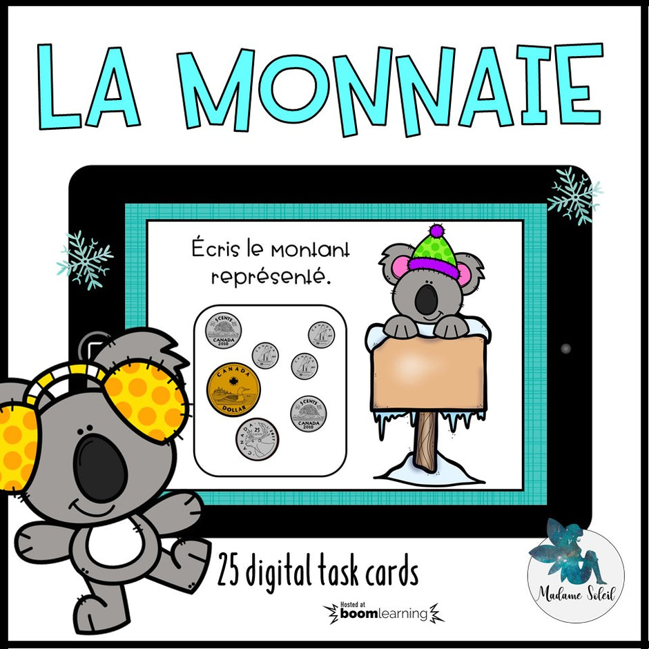 Boom Cards français et maths – 3e année | Madame Soleil